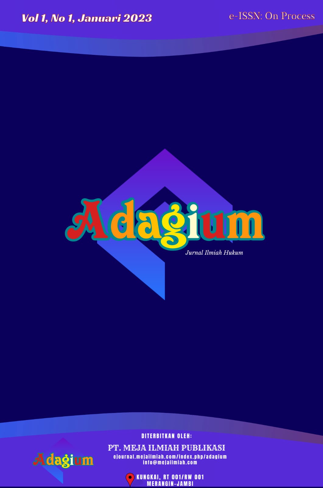 Adagium: Jurnal Ilmiah Hukum
